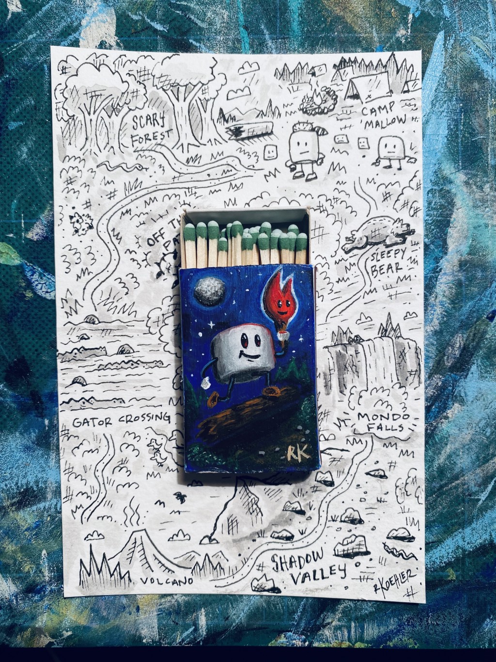 The adventure begins... drawing by Richard Koehler | Doodle Addicts