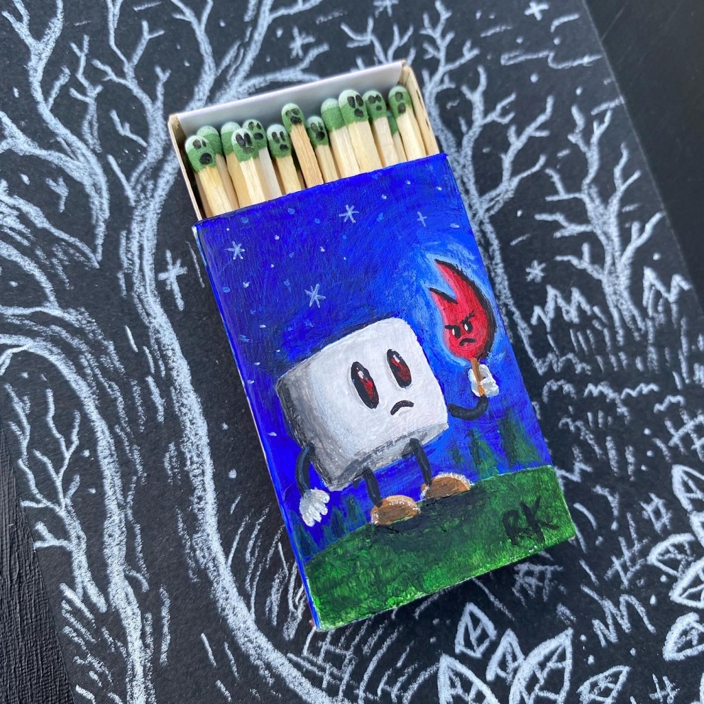 Matchbox paintings drawing by Richard Koehler | Doodle Addicts