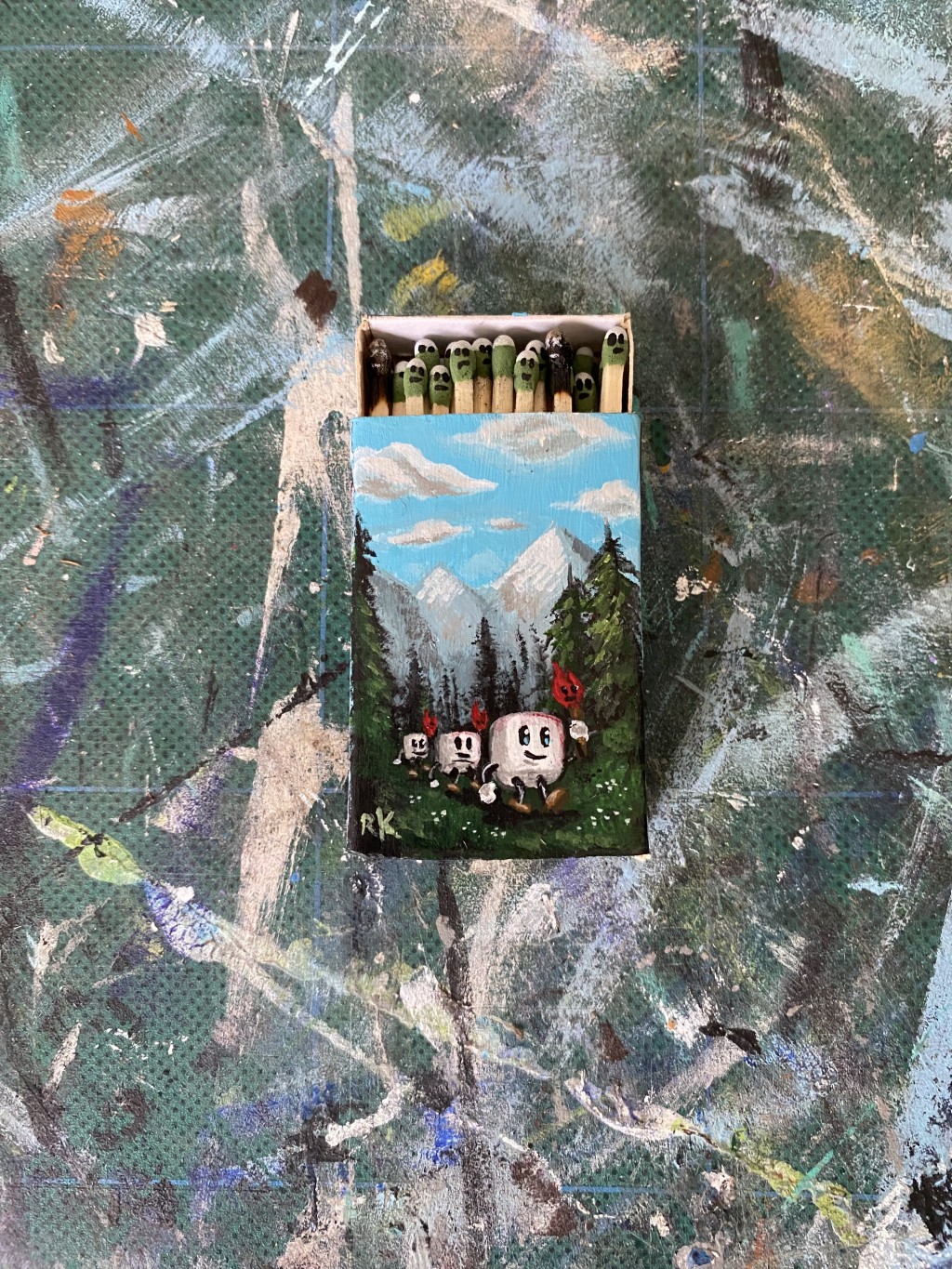 More matchbox paintings drawing by Richard Koehler | Doodle Addicts