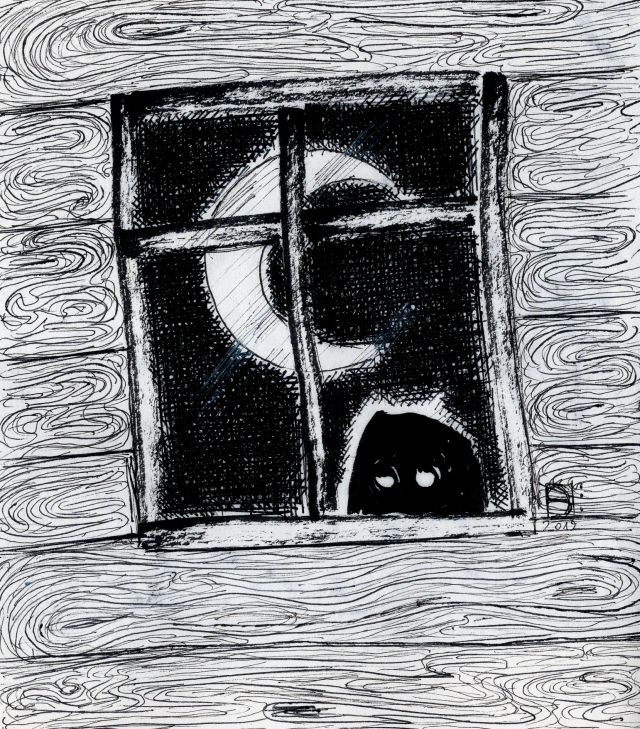 Fear has big eyes drawing by Sylwia J-D | Doodle Addicts