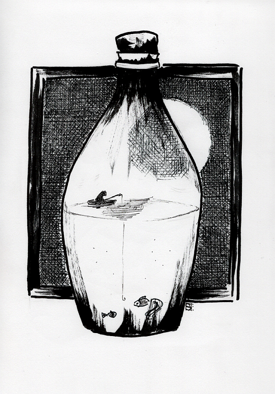 botle drawing by Sylwia J-D | Doodle Addicts