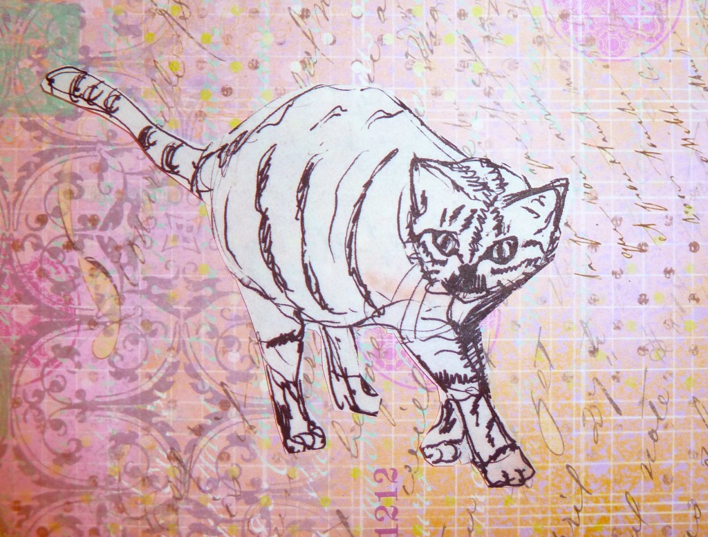 70's cat drawing by Nancy Belle | Doodle Addicts