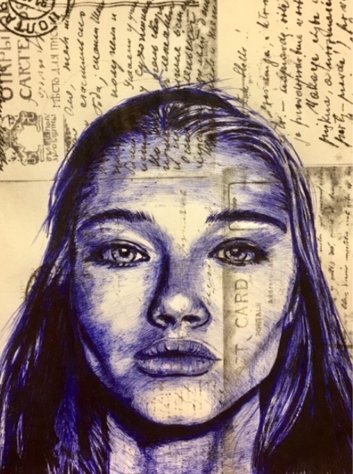 Mila Abroad drawing by Colin Silverman | Doodle Addicts