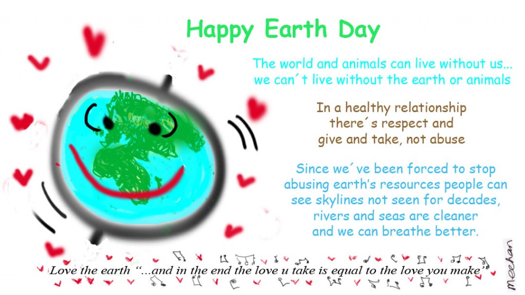 Happy Earth Day drawing by David Meehan | Doodle Addicts