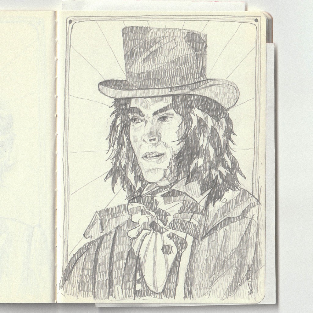 Edward Mordrake drawing by Step Agustin | Doodle Addicts