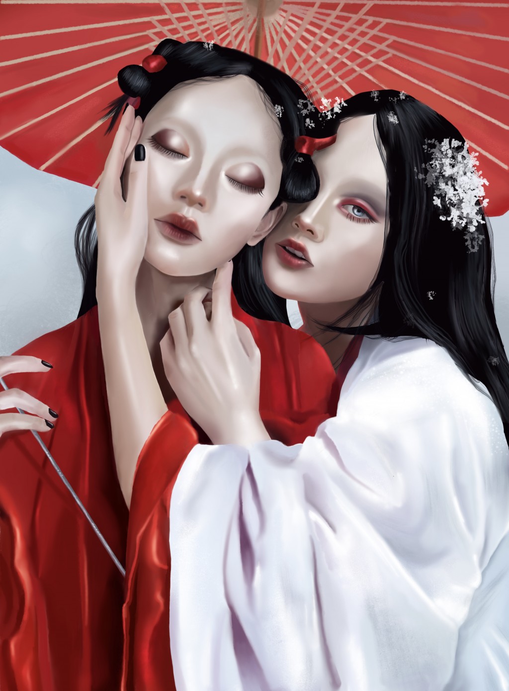 Beauty drawing by Bożena Kwon | Doodle Addicts