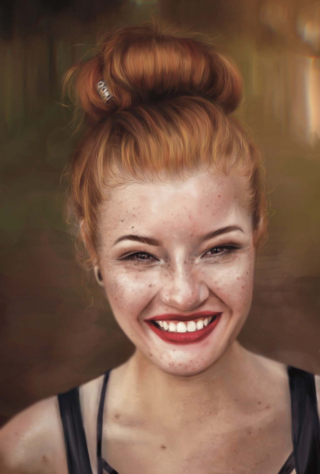 Smile drawing by Bożena Kwon | Doodle Addicts