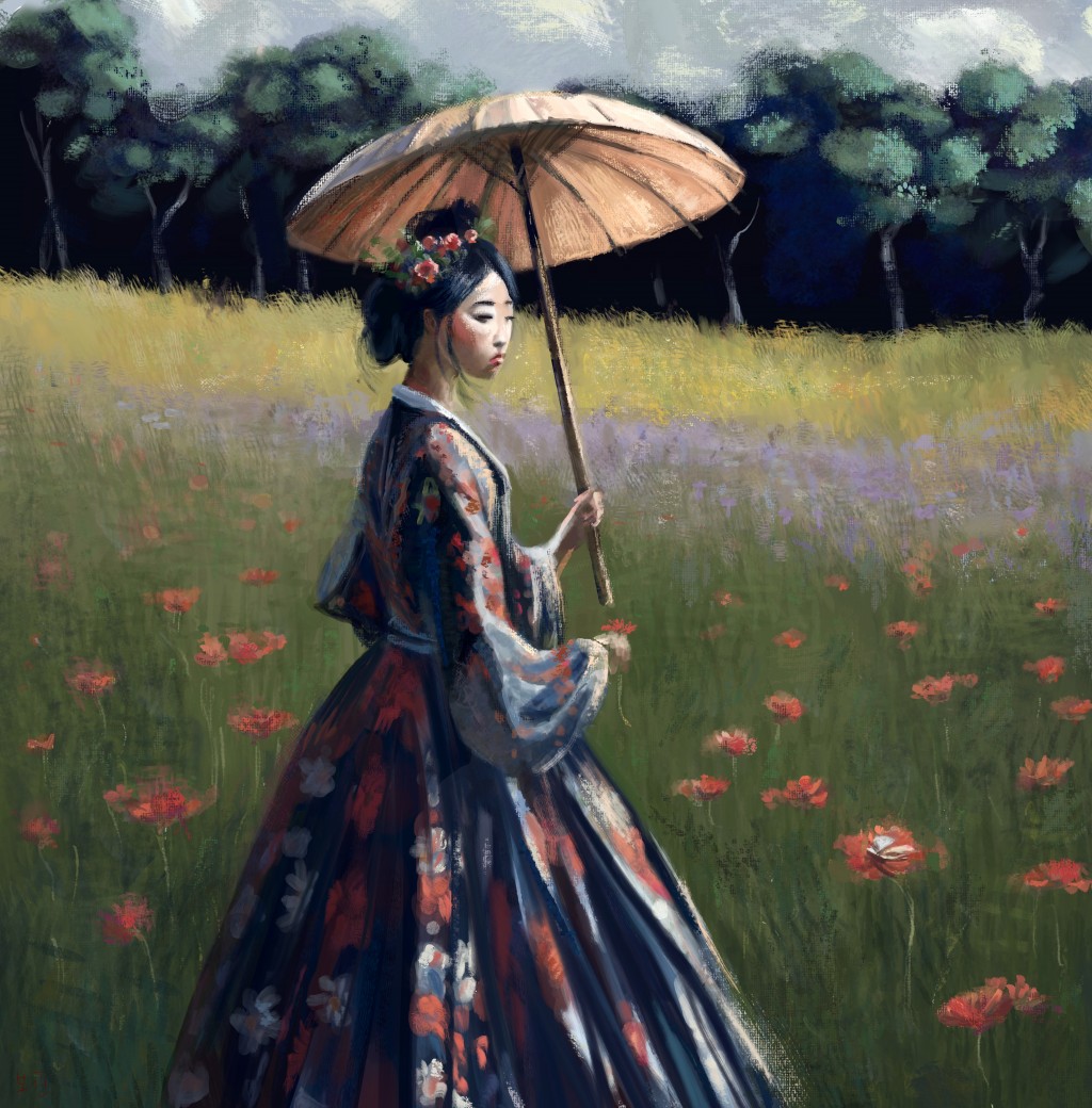 A walk drawing by Bożena Kwon | Doodle Addicts