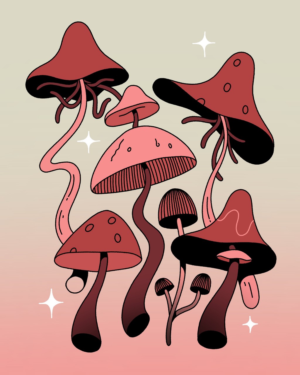 Mushy drawing by Elle Duffey | Doodle Addicts