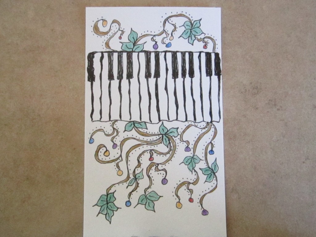 SQUIGGLE KEYBOARD drawing by KAYE J. FOSTER | Doodle Addicts
