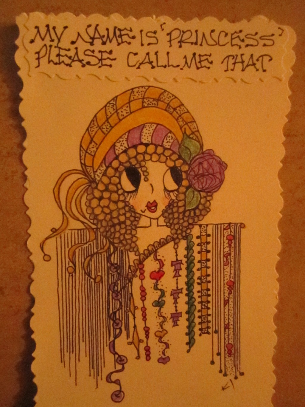 THE PRINCESS drawing by KAYE J. FOSTER | Doodle Addicts