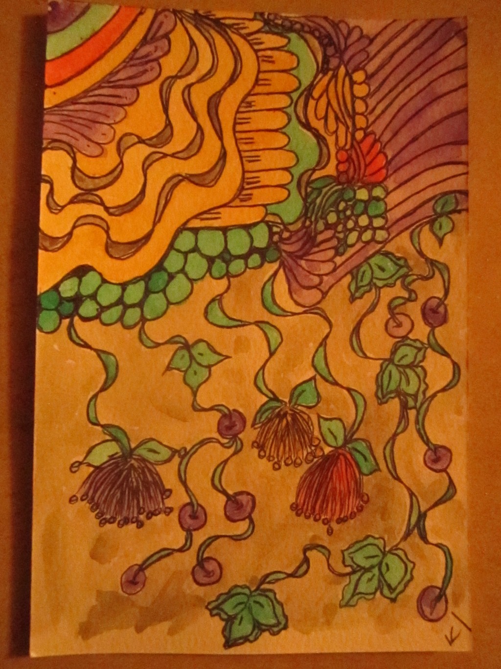 NOT A WALK IN THE PARK drawing by KAYE J. FOSTER | Doodle Addicts