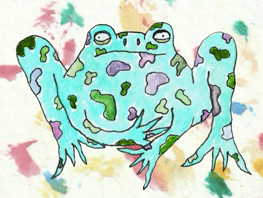 Palette Toad drawing by Jeff Syrop | Doodle Addicts
