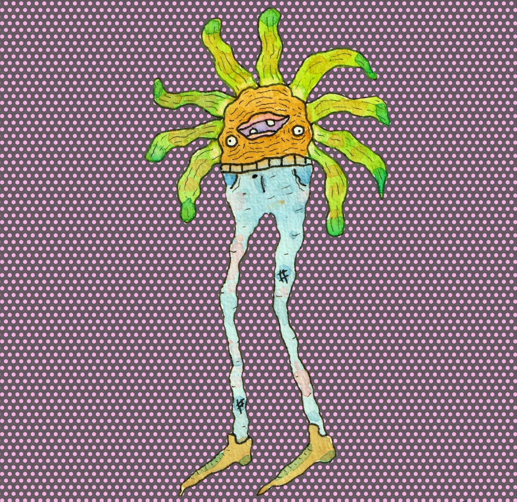 Sentient Flower drawing by Jeff Syrop | Doodle Addicts