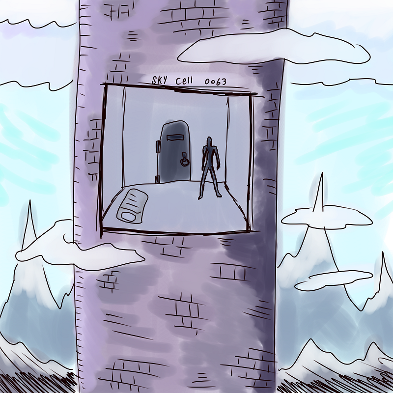 sky cell drawing by Josh Gee | Doodle Addicts