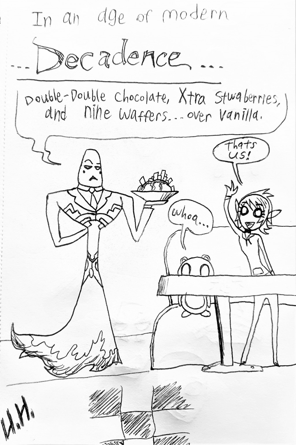 Modern age of Decadence drawing by Josh Gee | Doodle Addicts