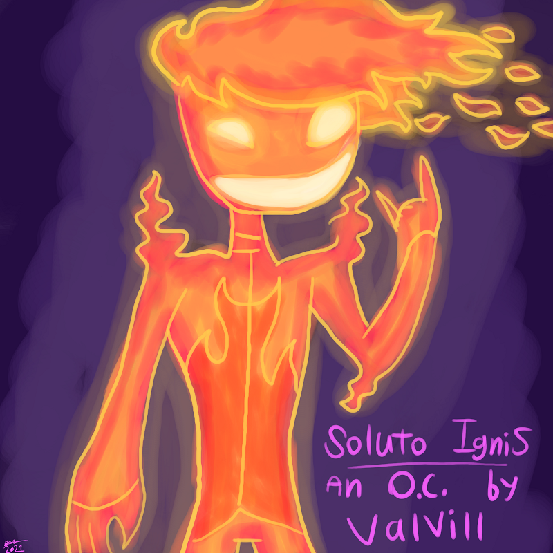 Soluto Ignis Fanart drawing by Josh Gee | Doodle Addicts