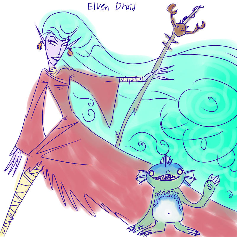 sea druid drawing by Josh Gee | Doodle Addicts