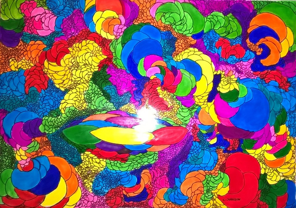 THE DISC COLLECTION drawing by thisIZmyMIND | Doodle Addicts