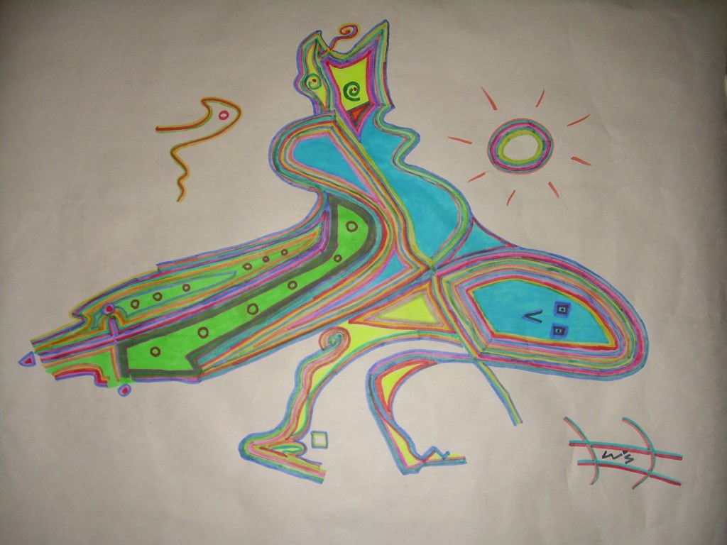 creature of many colours drawing by mindthegap | Doodle Addicts