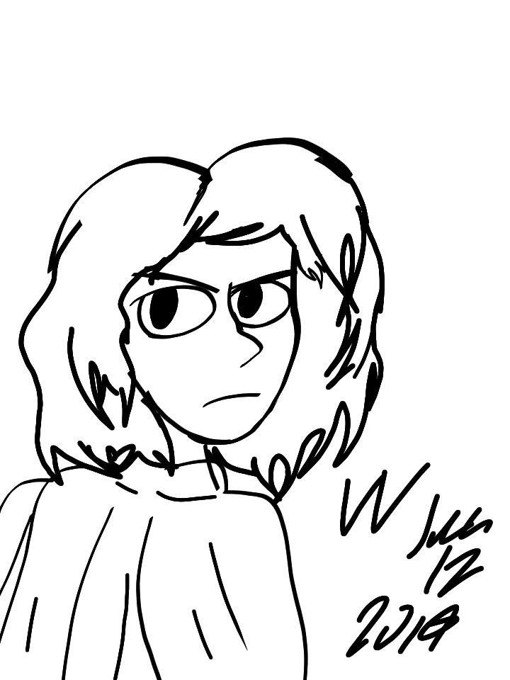 Mortal wench drawing by Valeria | Doodle Addicts