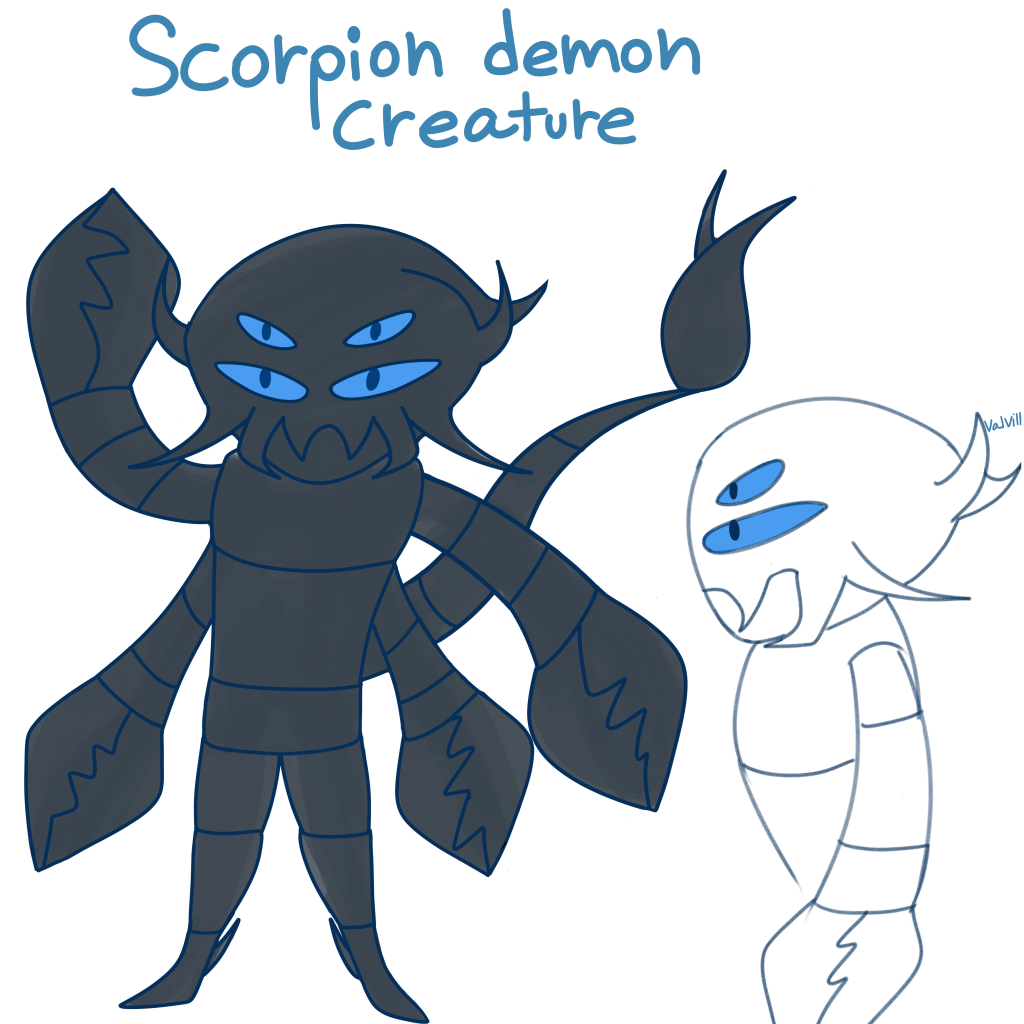 Scorpion drawing by Valeria | Doodle Addicts