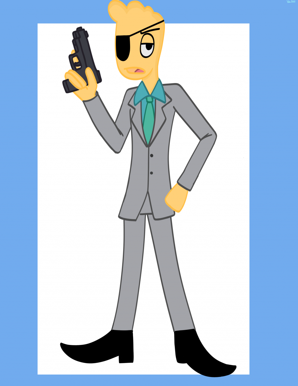 The two faced taffy man (drug lord) drawing by Valeria | Doodle Addicts