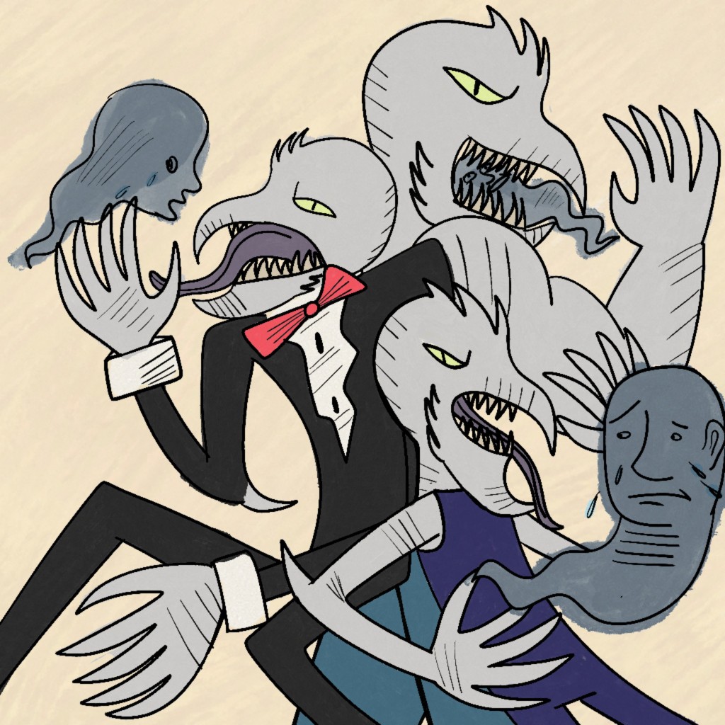 Xevlir Demons( inspired by medieval demon drawings) drawing by Valeria ...