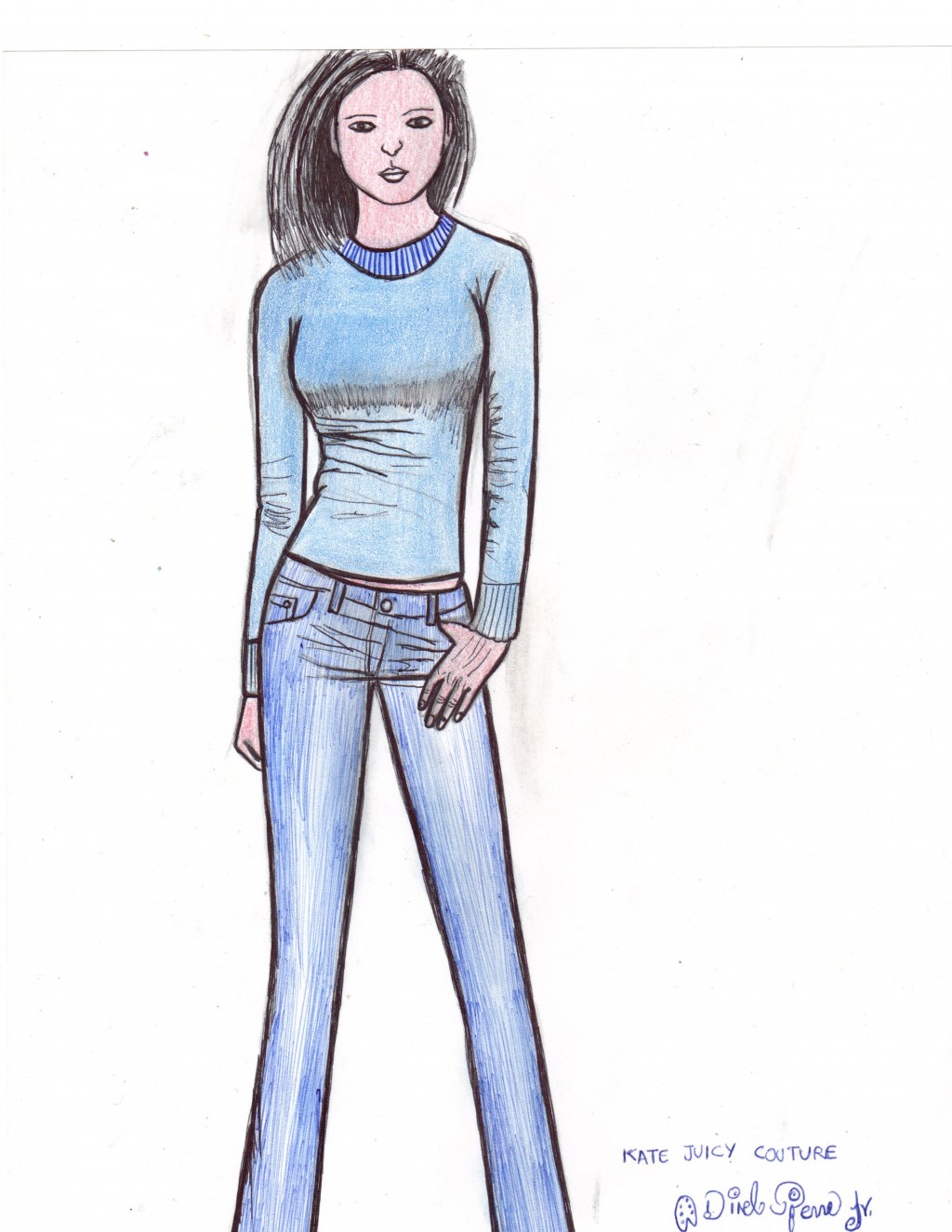 Kate couture drawing by Odinel pierre | Doodle Addicts