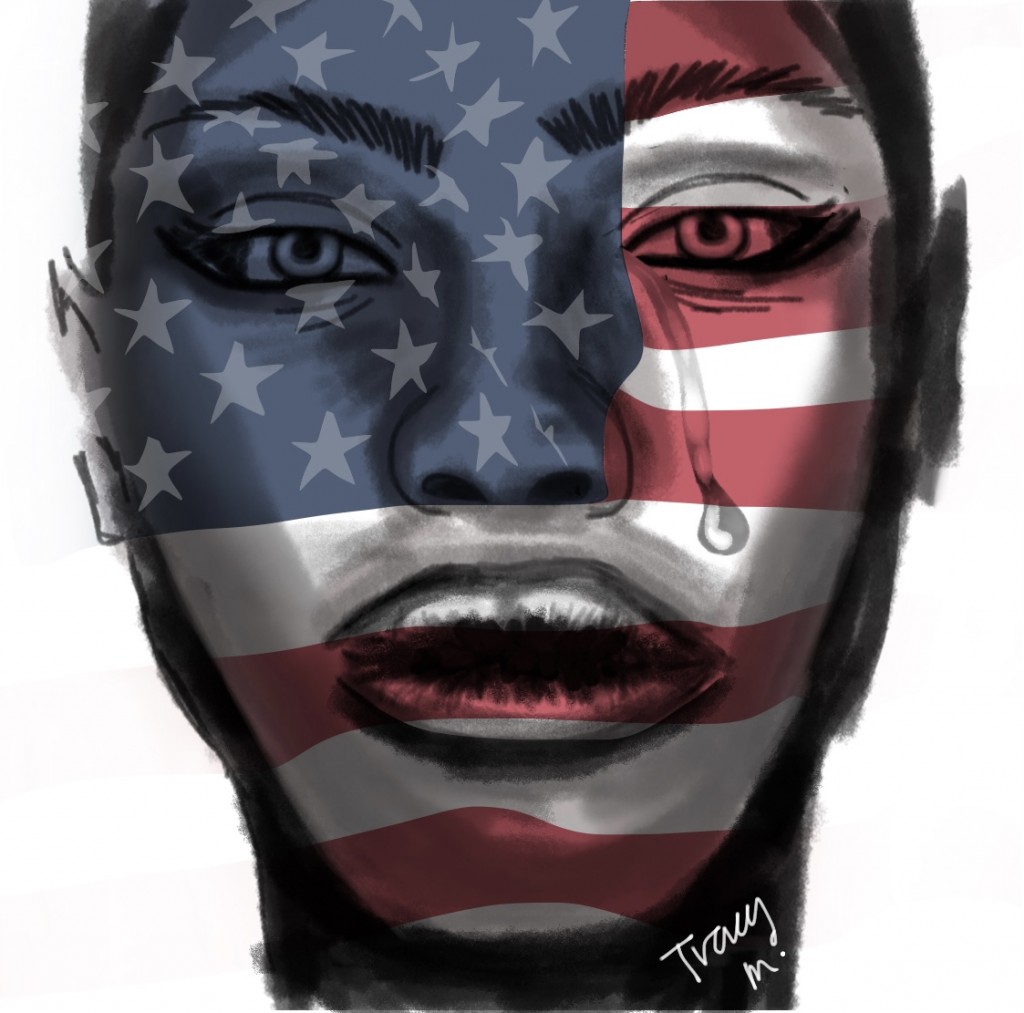 America Cries For Help drawing by Tracy Miller | Doodle Addicts