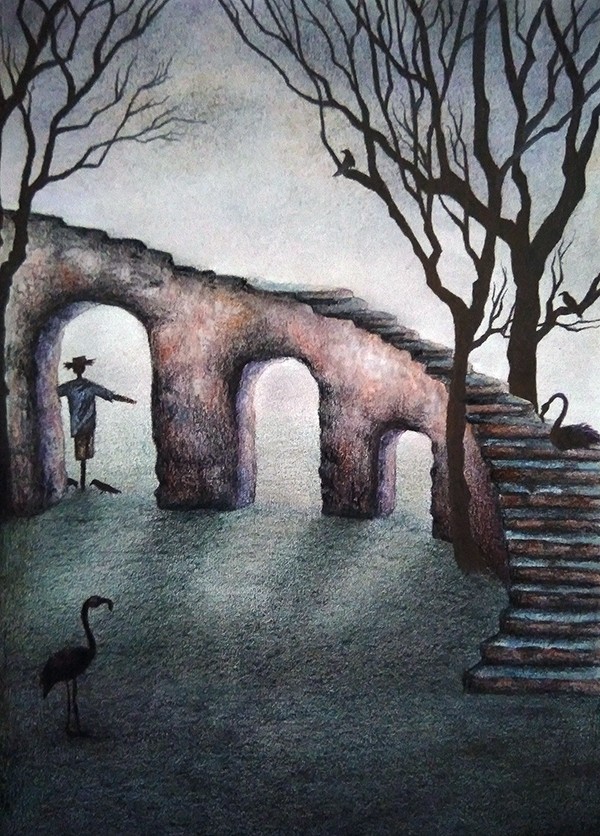 "Strange Encounter" drawing by Nev | Doodle Addicts