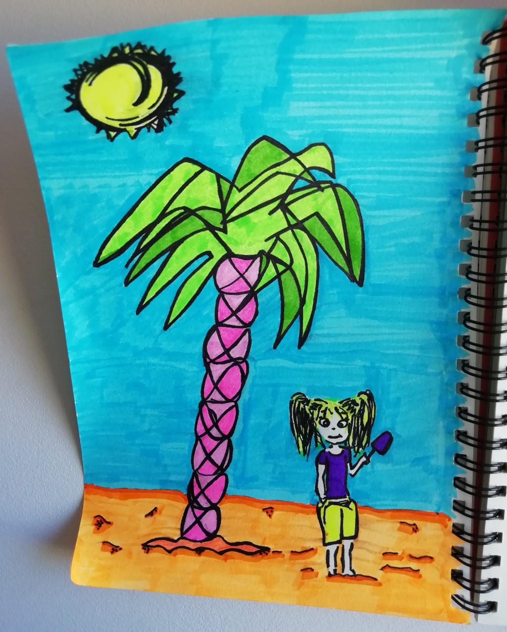 Fluo summer drawing by mleirum | Doodle Addicts