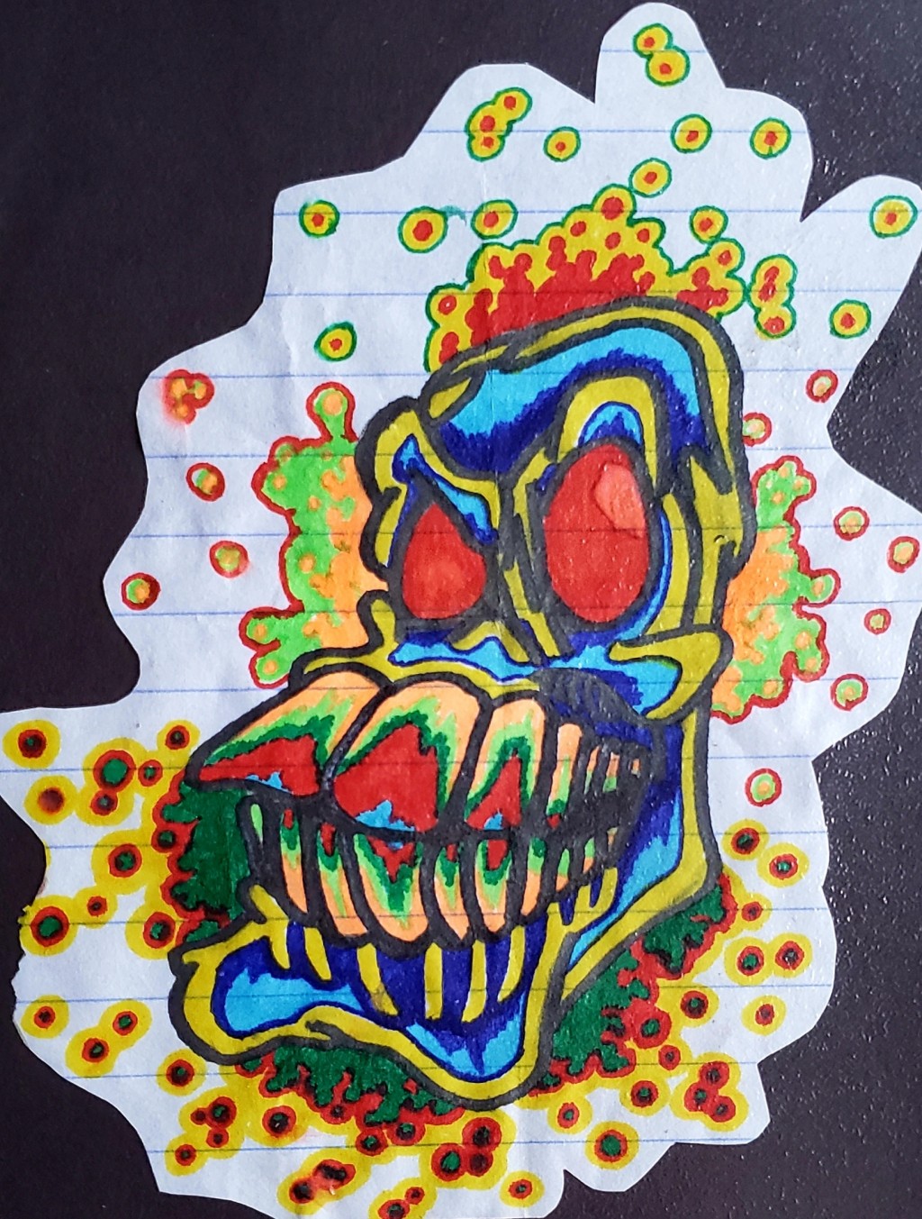Graffiti monster drawing by Dakota Fleming | Doodle Addicts
