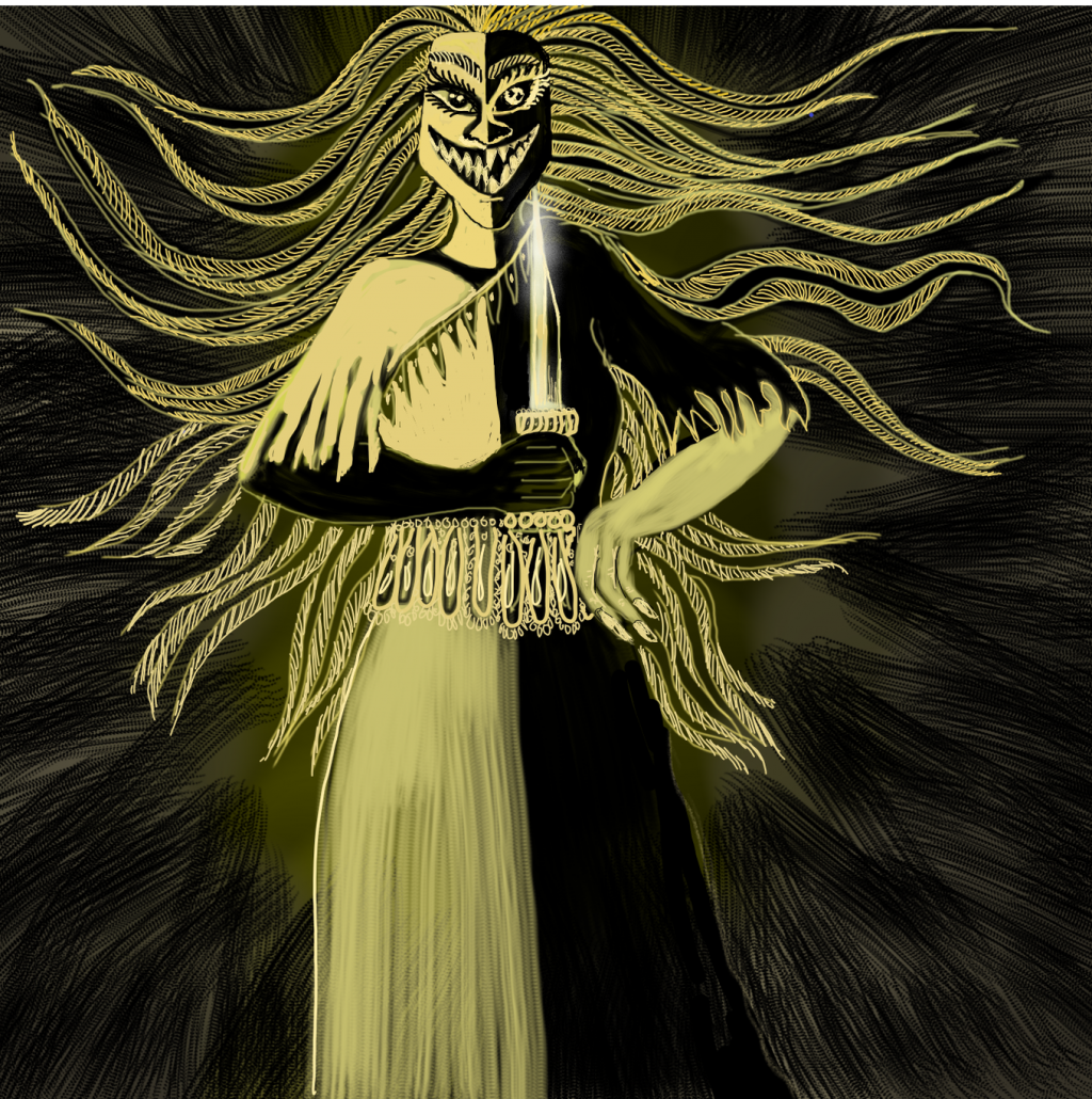 Immortal fighter drawing by Deepa Mathew | Doodle Addicts