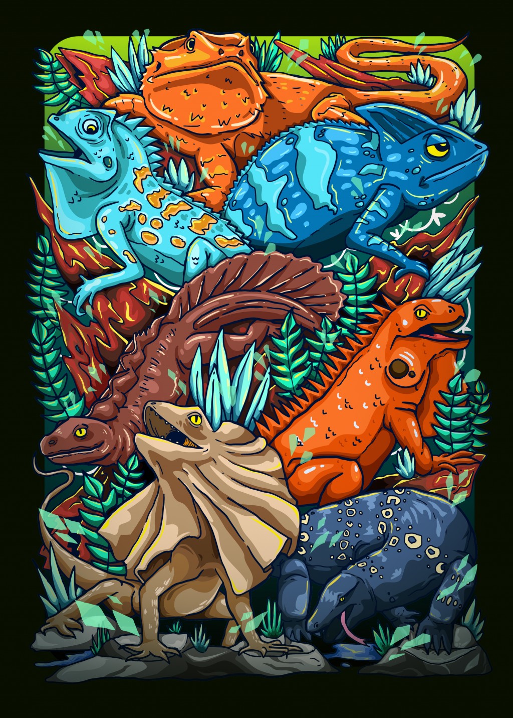 The LiZARD drawing by Lukman Hakim Huda | Doodle Addicts