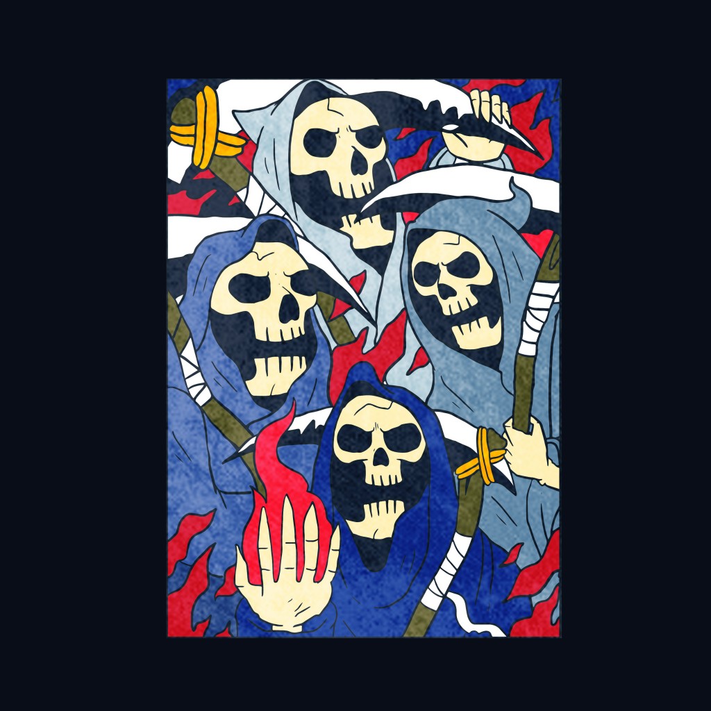 the four reaper drawing by Lukman Hakim Huda | Doodle Addicts