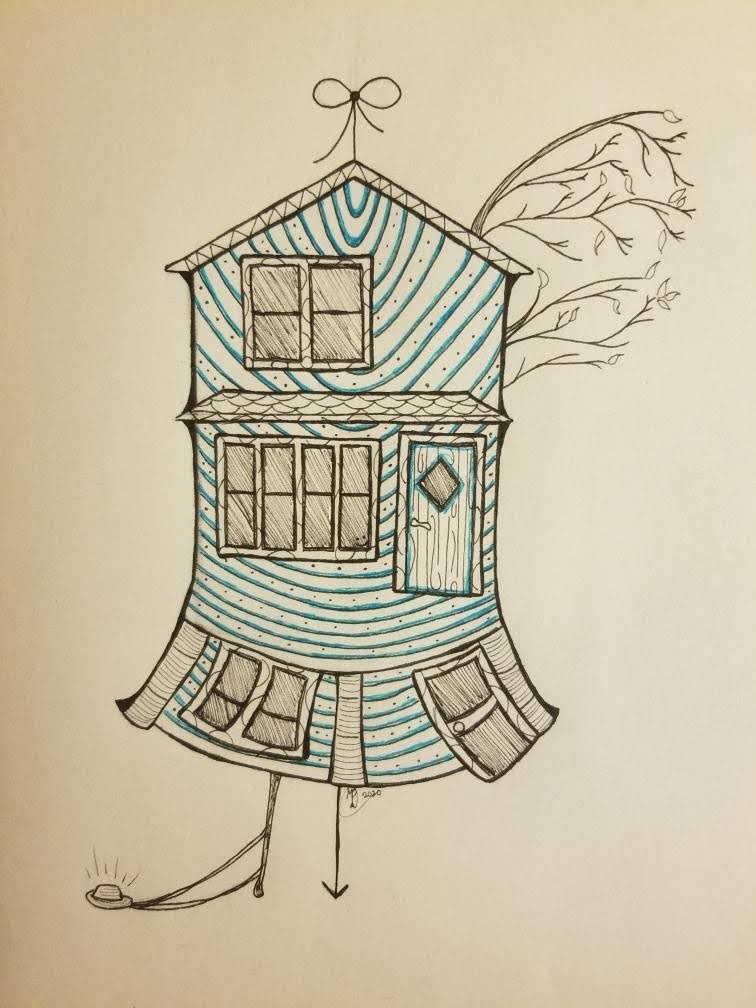 MyHouse drawing by Maia Palomar | Doodle Addicts
