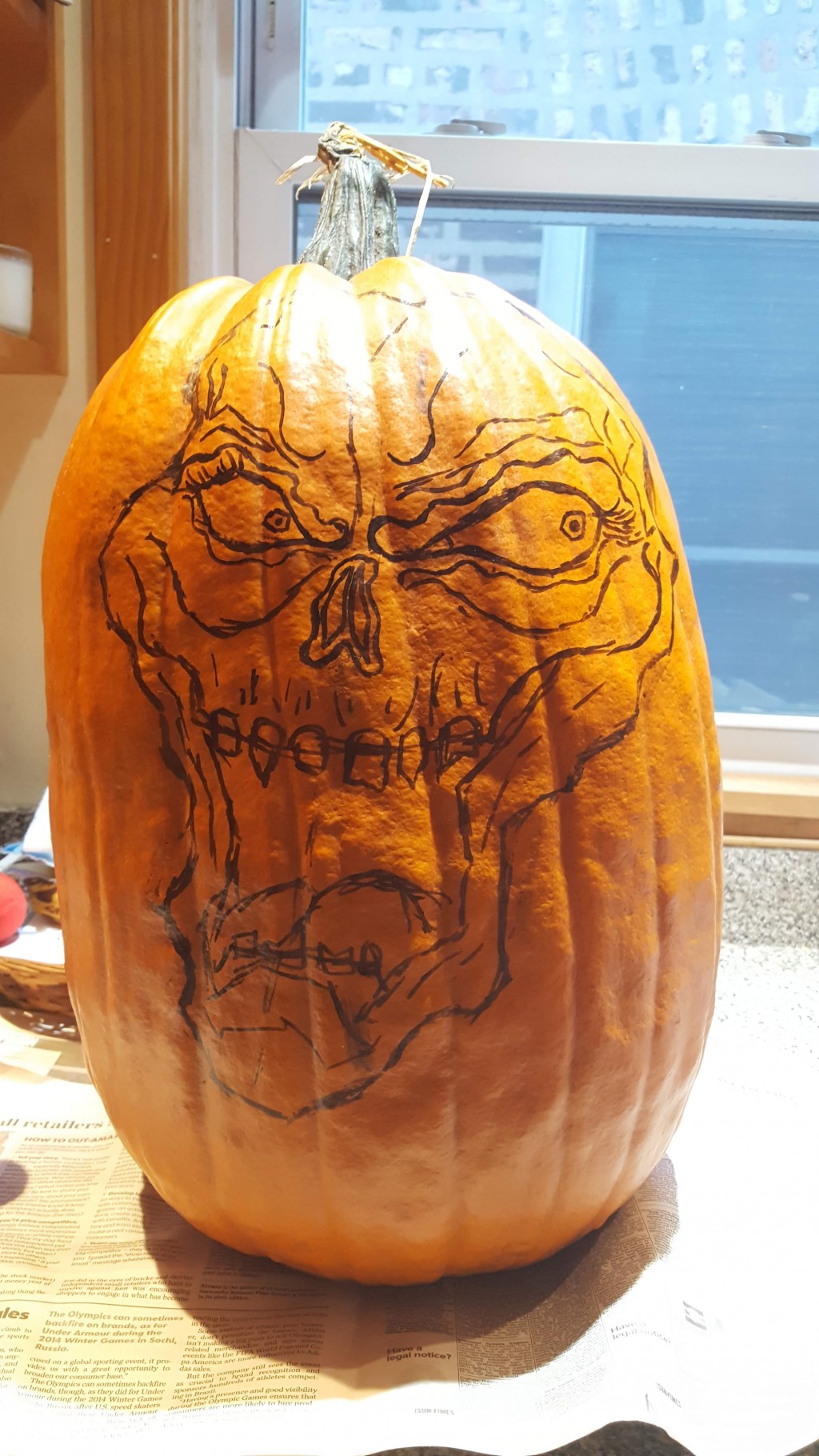 Pumpkin Pt. 1 drawing by Maia Palomar | Doodle Addicts