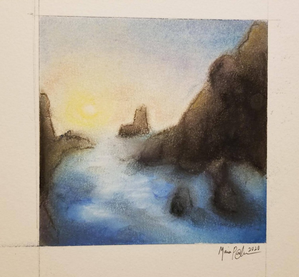 Smeared drawing by Maia Palomar | Doodle Addicts