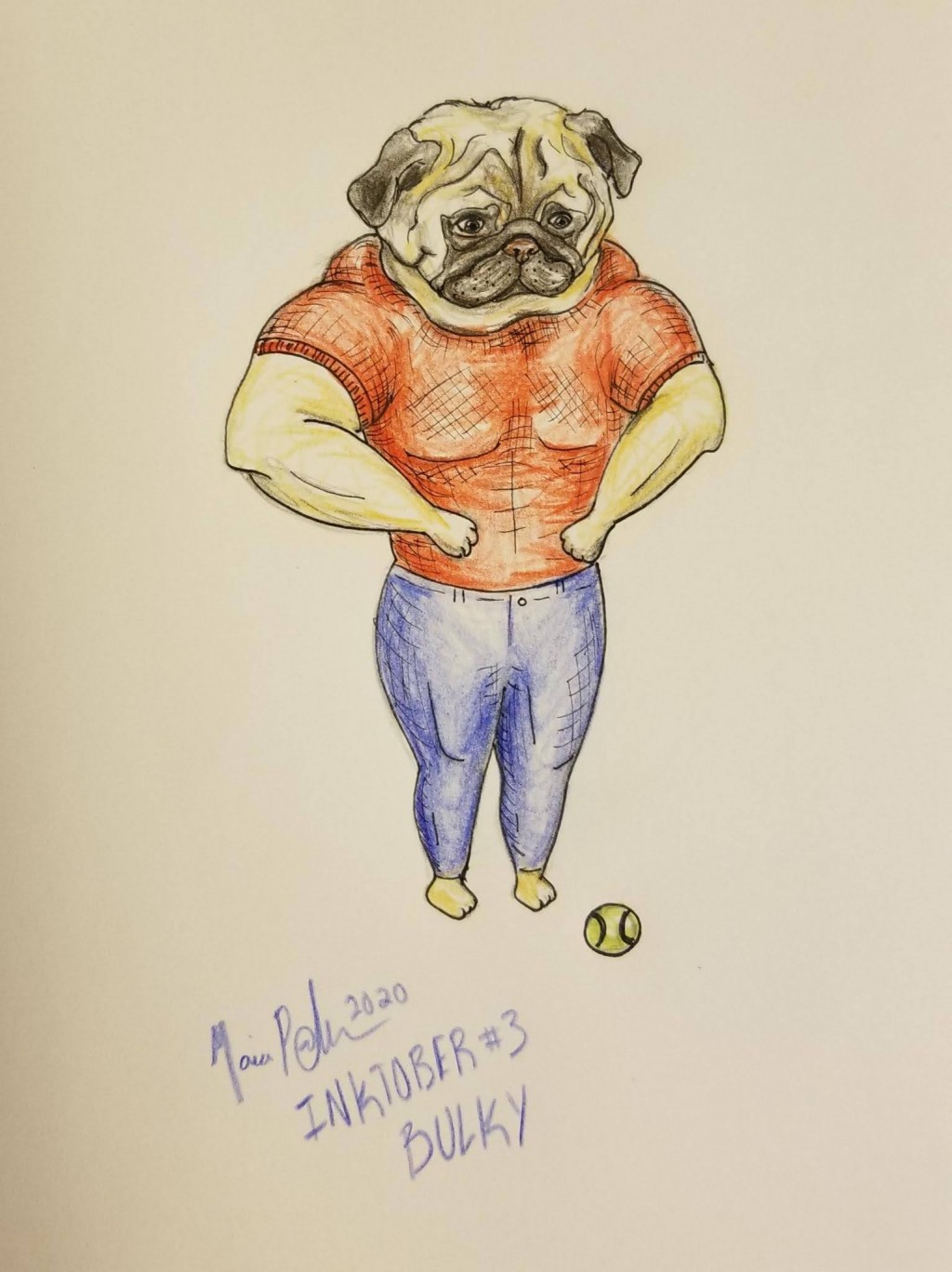 Bulky drawing by Maia Palomar | Doodle Addicts