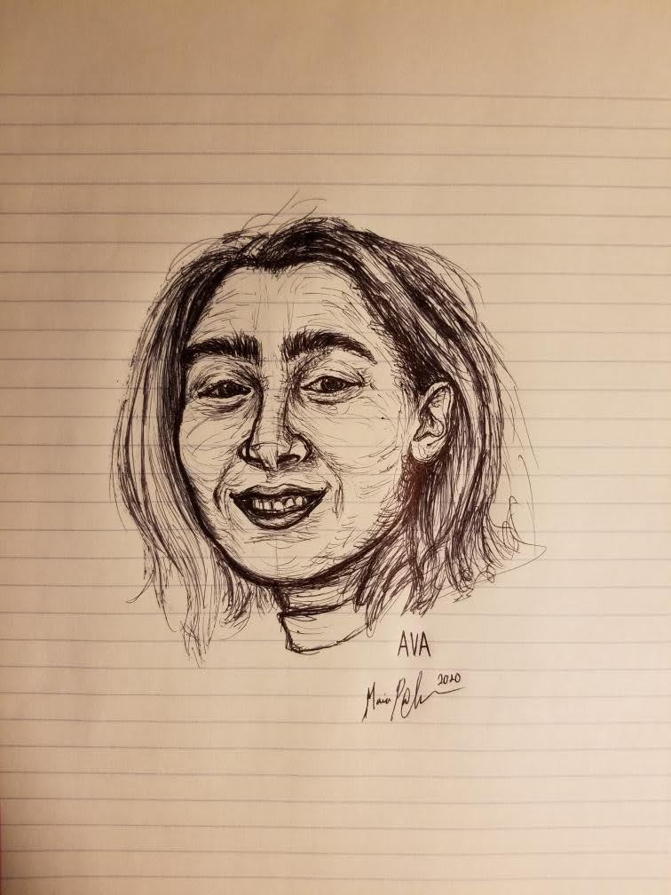 Ava drawing by Maia Palomar | Doodle Addicts