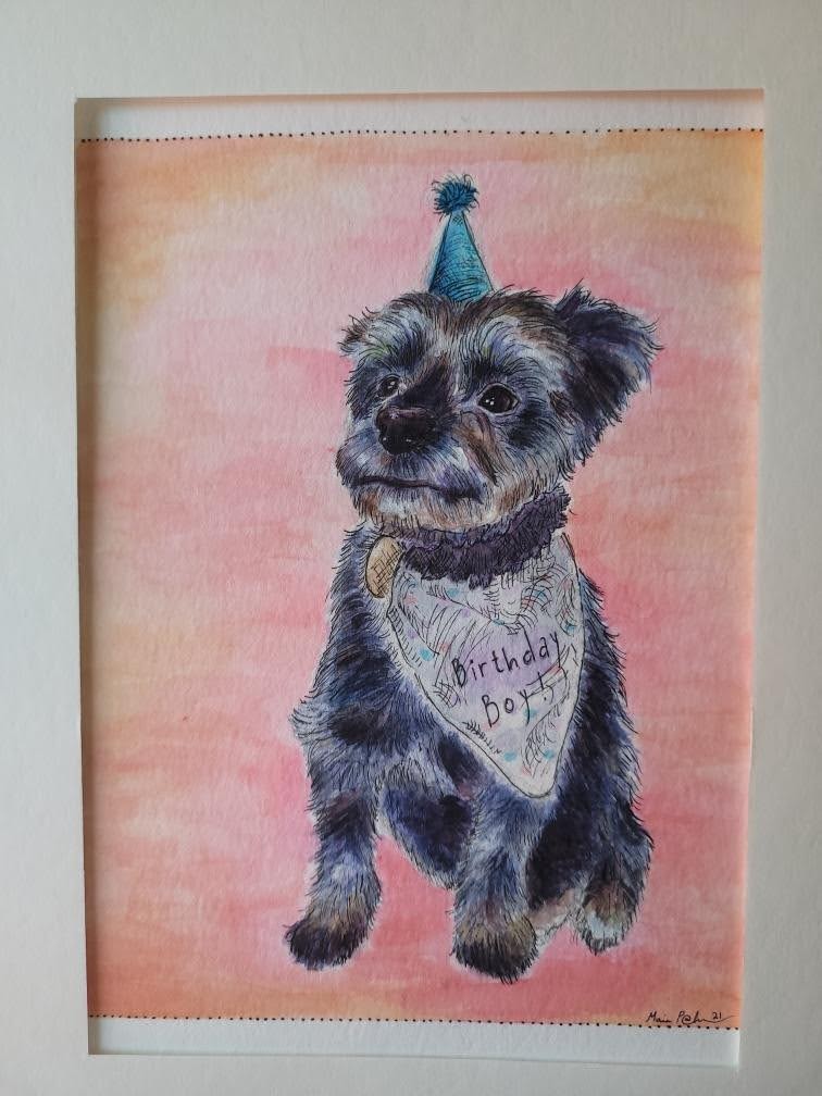 Noda the Dog drawing by Maia Palomar | Doodle Addicts