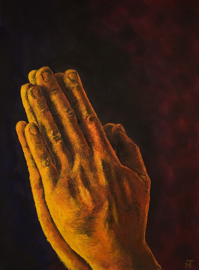 Praying Hands drawing by Neil Tackaberry | Doodle Addicts