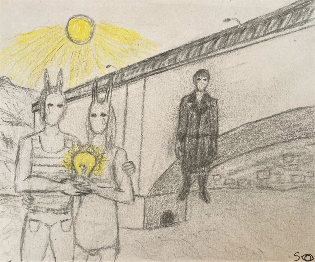 Do They Know? drawing by Elias Rosenshaw | Doodle Addicts