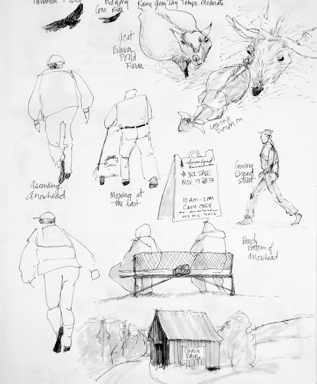 Out and about drawing by Mary Heath B. | Doodle Addicts