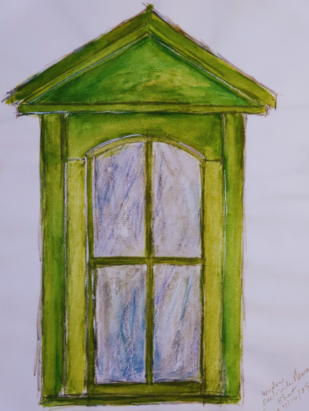 Old Window drawing by Mary Heath B. | Doodle Addicts