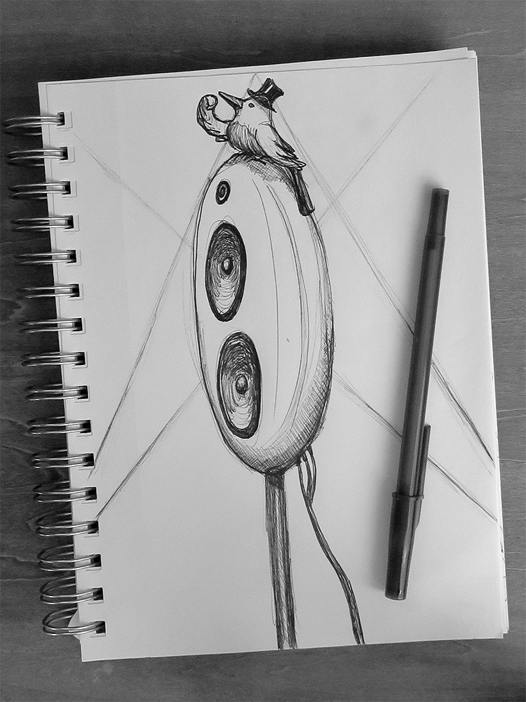 Sound-Stage drawing by Grant Miller | Doodle Addicts