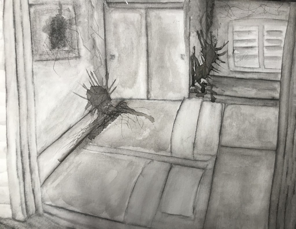 The Futon Room drawing by Suzette | Doodle Addicts