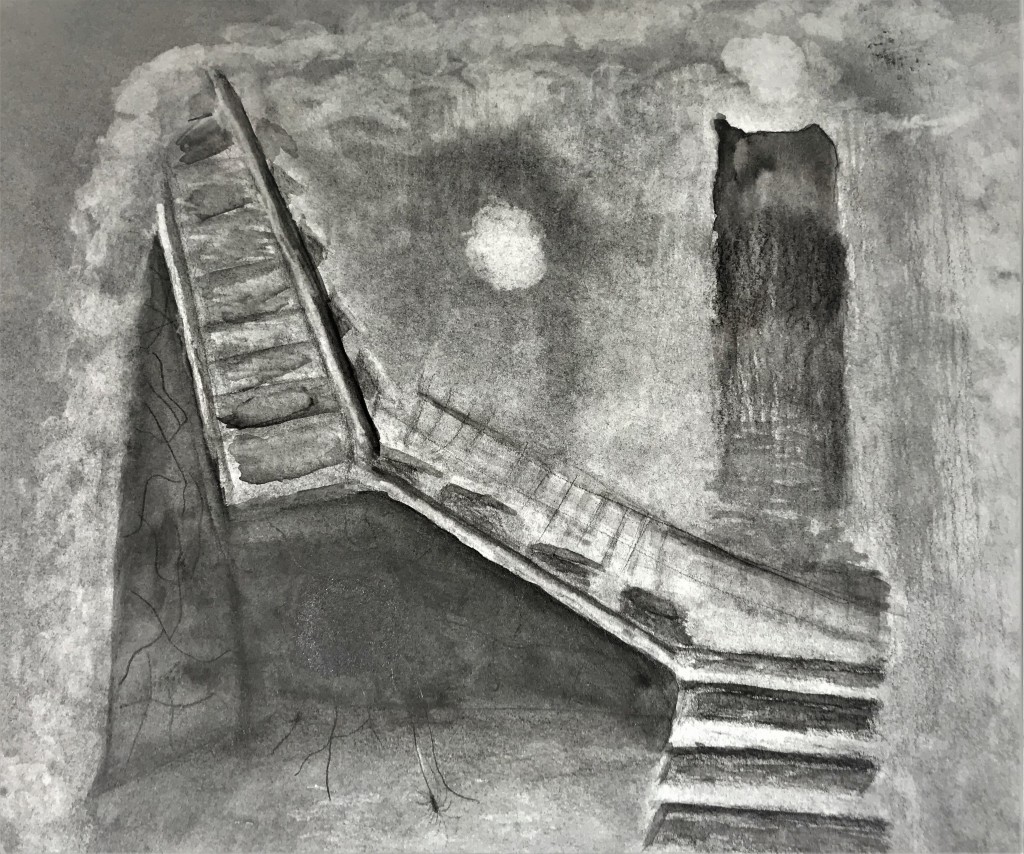 Staircase drawing by Suzette | Doodle Addicts