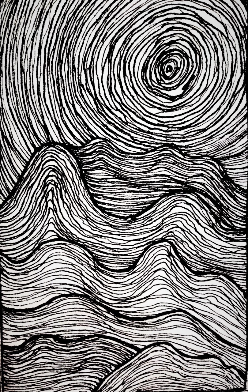 Ink Line Art drawing by Suzette | Doodle Addicts